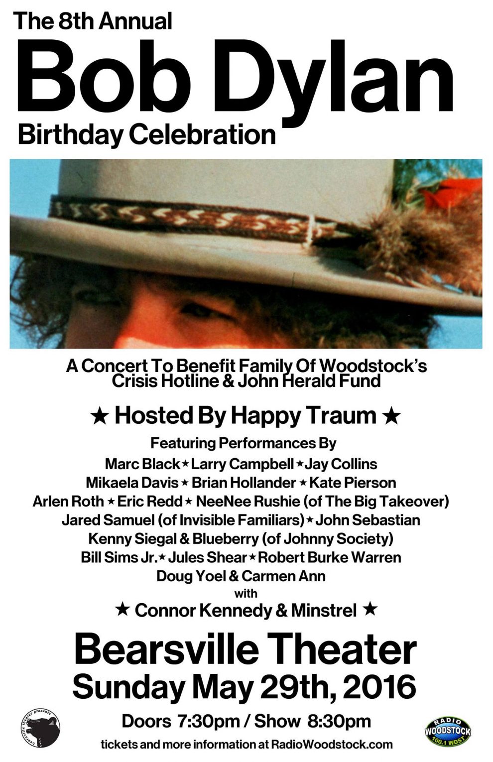 8th Annual Bob Dylan Birthday Celebration May 29th, 2016 | Family of ...